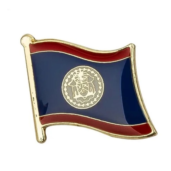 The Garifuna Market | Jewelry | Belize Flag Pin The Garifuna Market ...